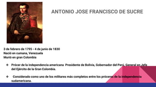 Próceres de la independencia | PPTX
