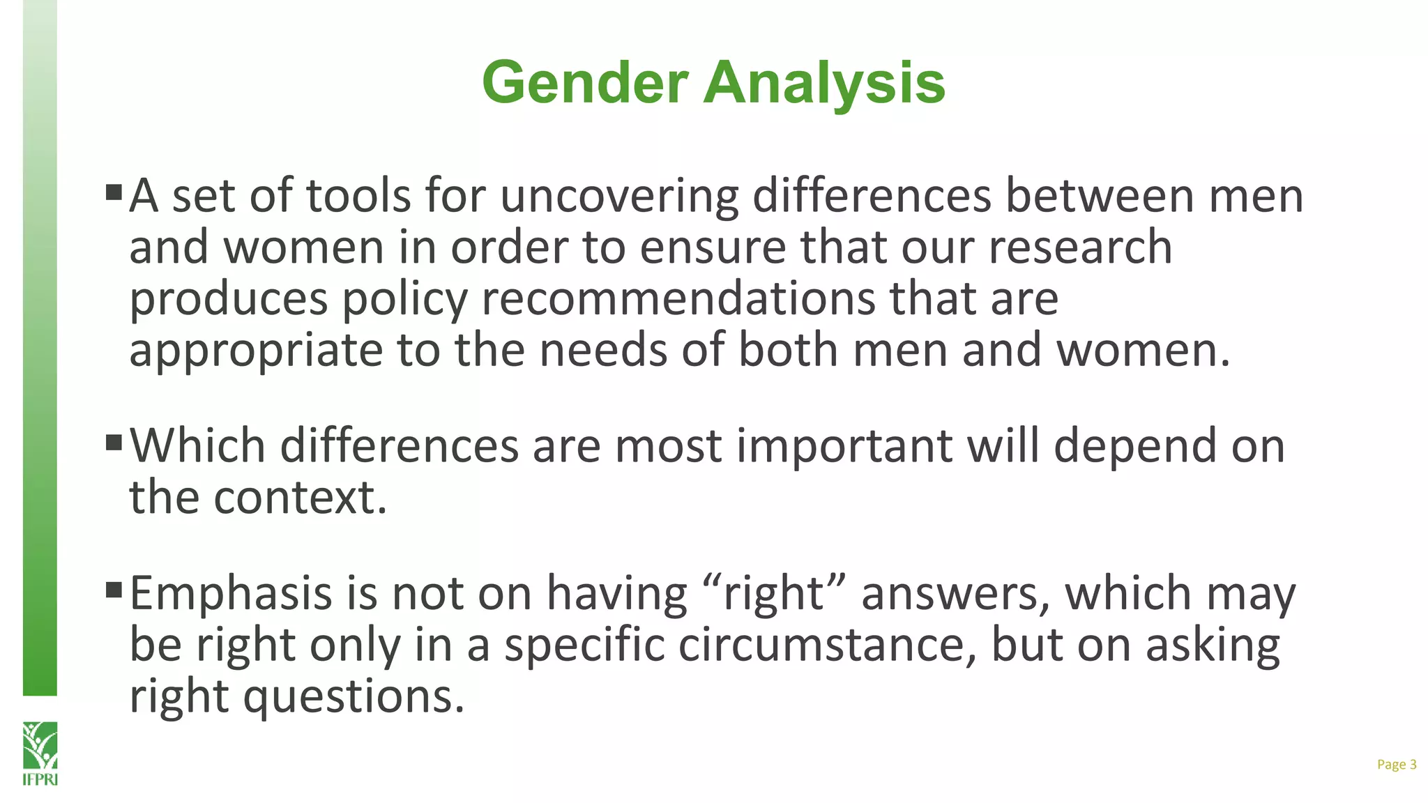 Unpacking the “Gender Box”: Identifying the Gender Dimensions of Your ...
