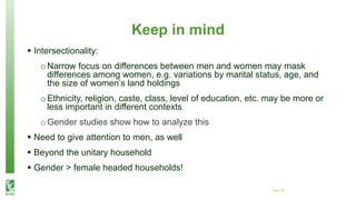 Unpacking the “Gender Box”: Identifying the Gender Dimensions of Your ...