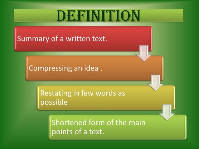 Précis writing | PPTX