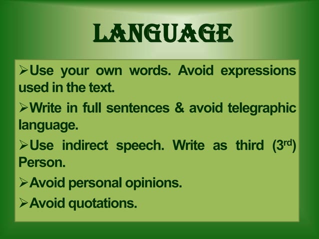 Précis writing | PPTX