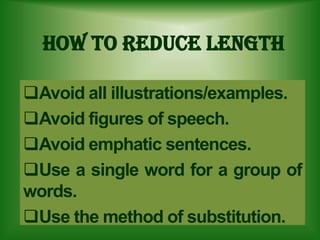 Précis writing | PPTX