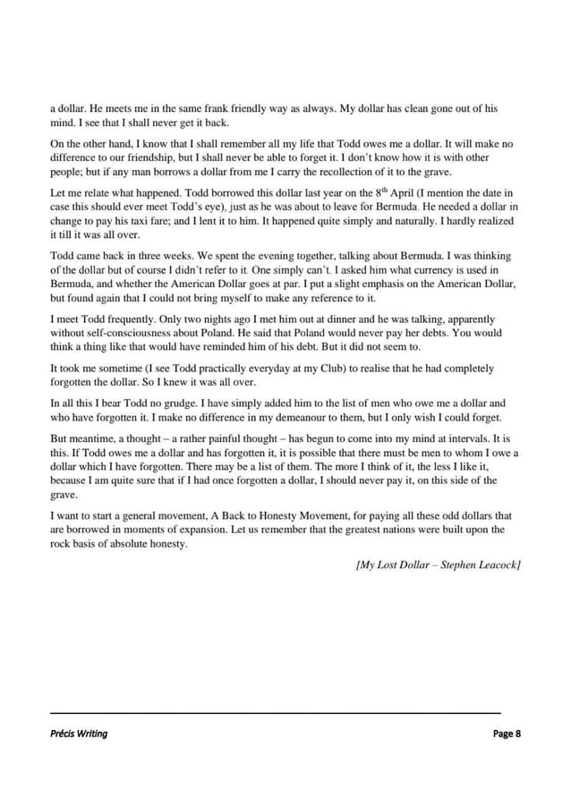 PRÉCIS WRITING .pdf