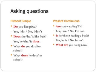 present continuous and present simple.ppt