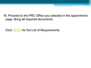 Prc Step by step exam application - updated | PDF