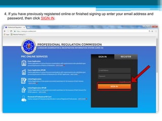 Prc Step by step exam application - updated | PDF