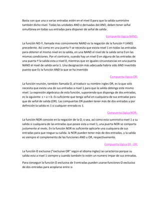 COmpuertas LÓgicas. | DOC