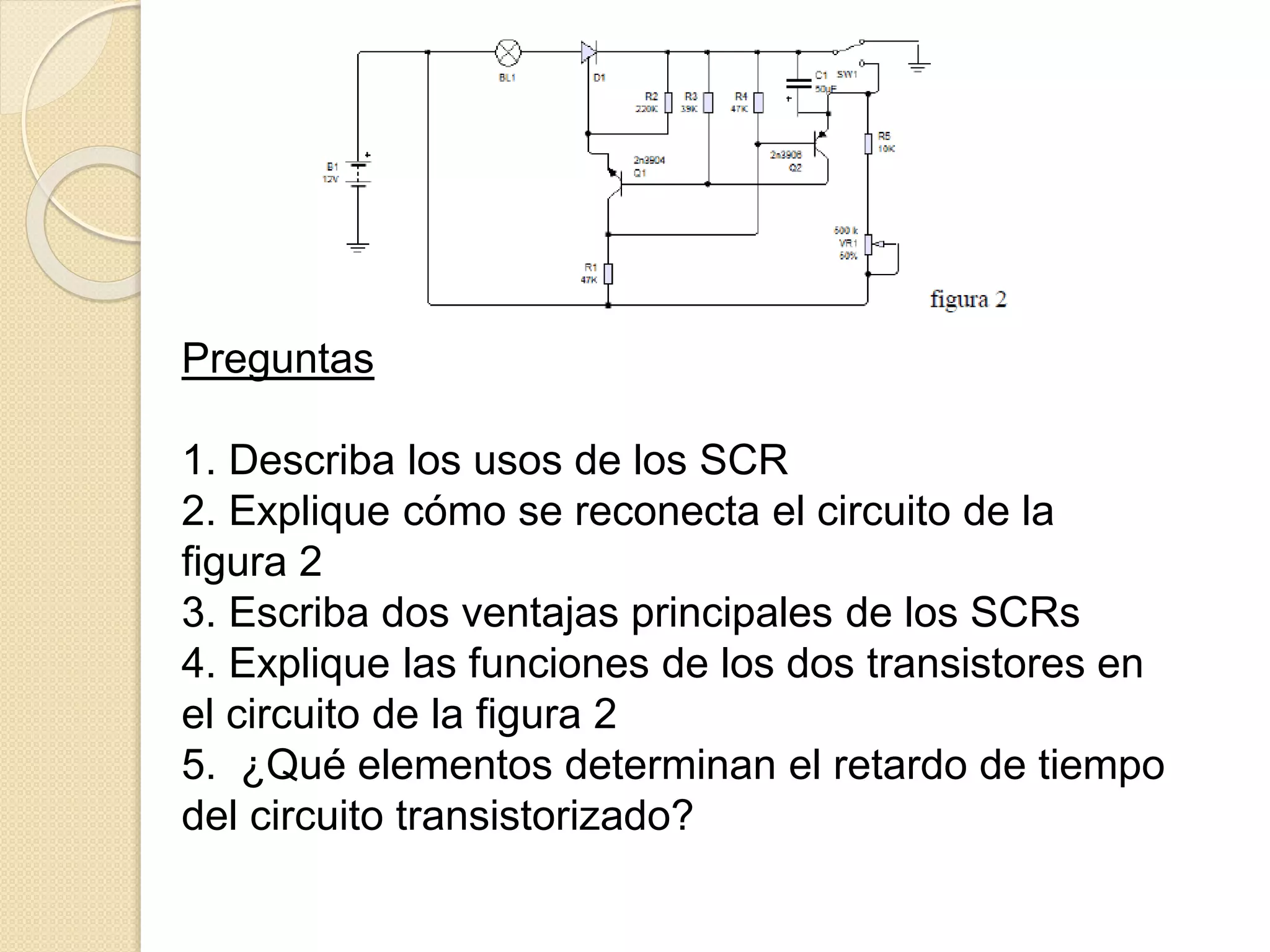 Práctica #14: Describir el funcionamiento del SCR. | PPTX