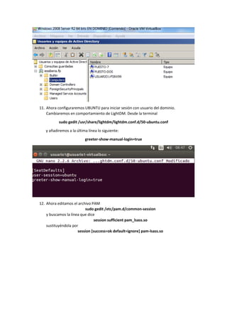 Práctica 6. ubuntu en server | PDF