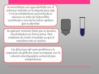 Práctica7 antiestreptolisinas | PPTX