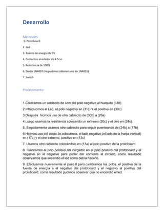 Práctica con diodo | PDF