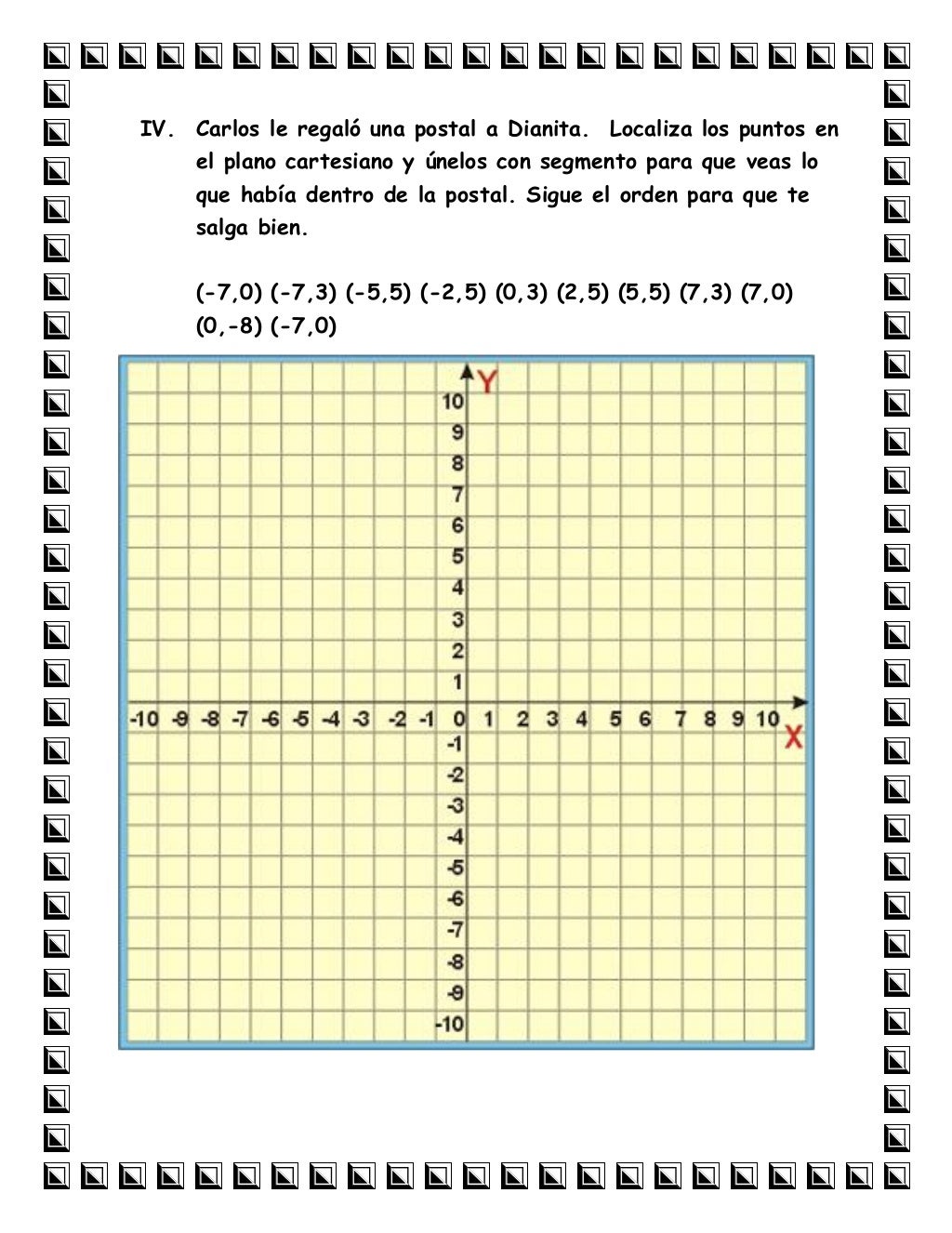 Ejercicios De Plano Cartesiano Para Secundaria Actualizado Septiembre