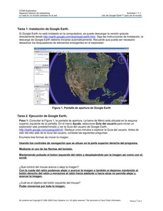 Práctica Google Earth | PDF