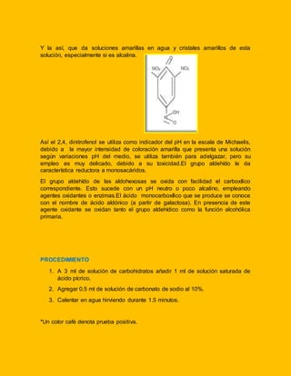 PRÁCTICA IDENTIFICACIÓN DE CARBOHIDRATOS | DOCX