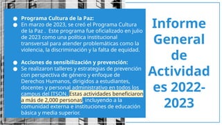 prácticas institucionales que fomentan la equidad, la igualdad y la ...