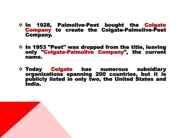COLGATE product life cycle | PPTX | Oral care | Personal Care