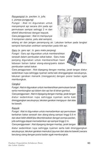 Buku Panduan Pengendalian Kebakaran Hutan di Lahan Gambut | PDF