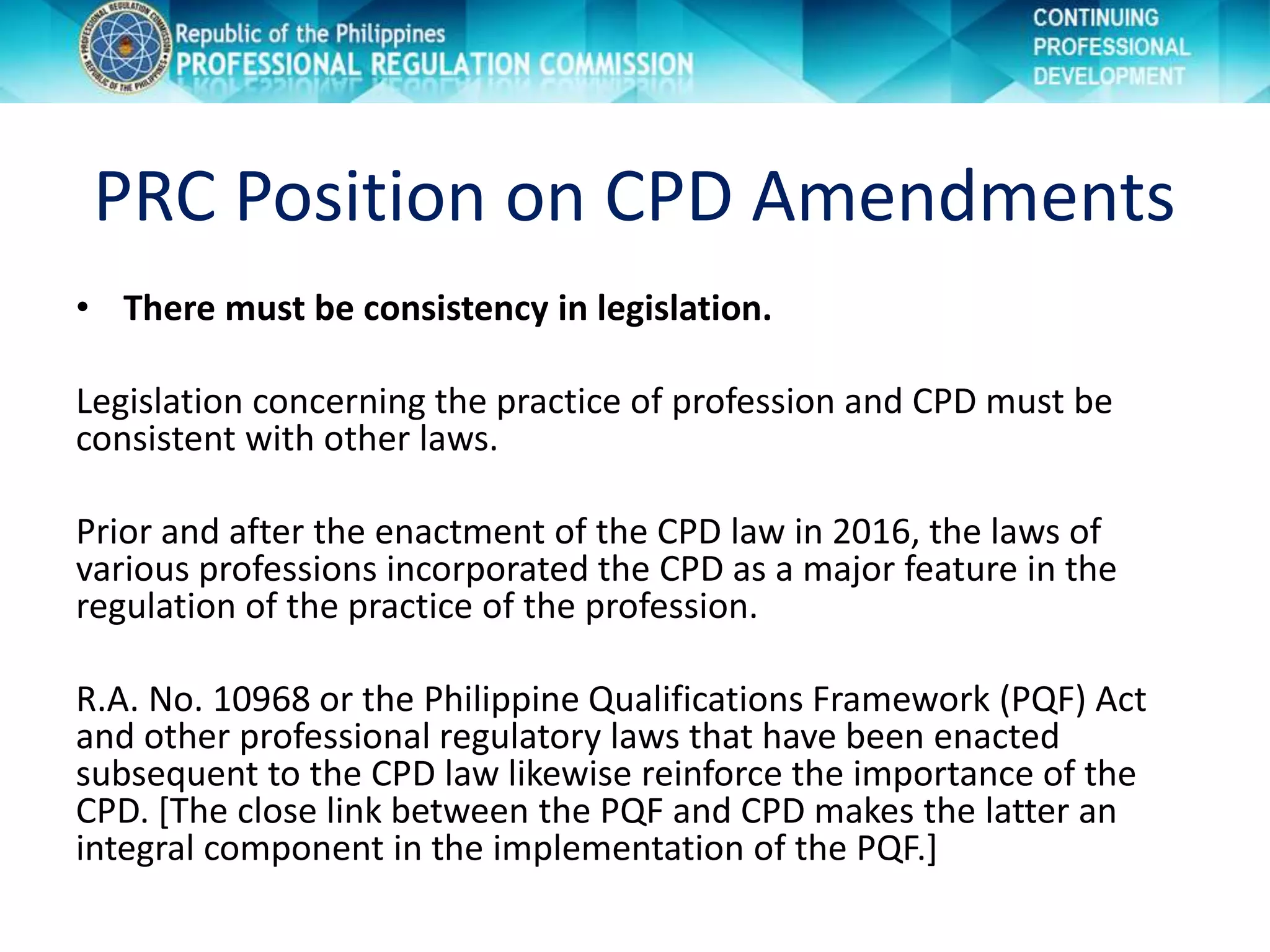 PRC Updates on CPD.pptx | Education