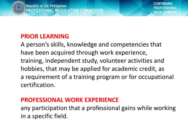 PRC Updates on CPD.pptx | Education