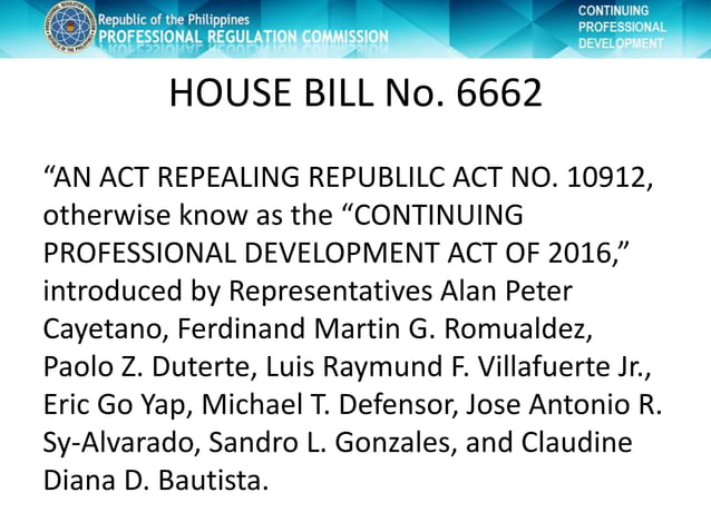 PRC Updates on CPD.pptx | Education