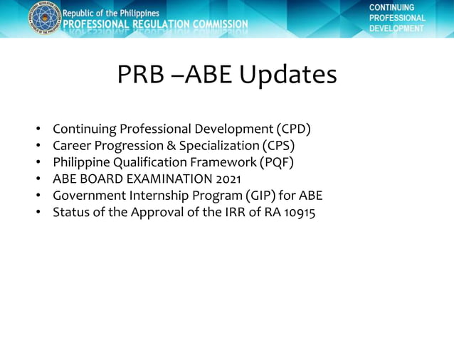 PRC Updates on CPD.pptx | Education