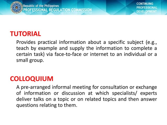 PRC Updates on CPD.pptx | Education