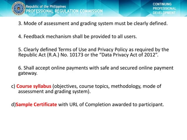 PRC Updates on CPD.pptx | Education