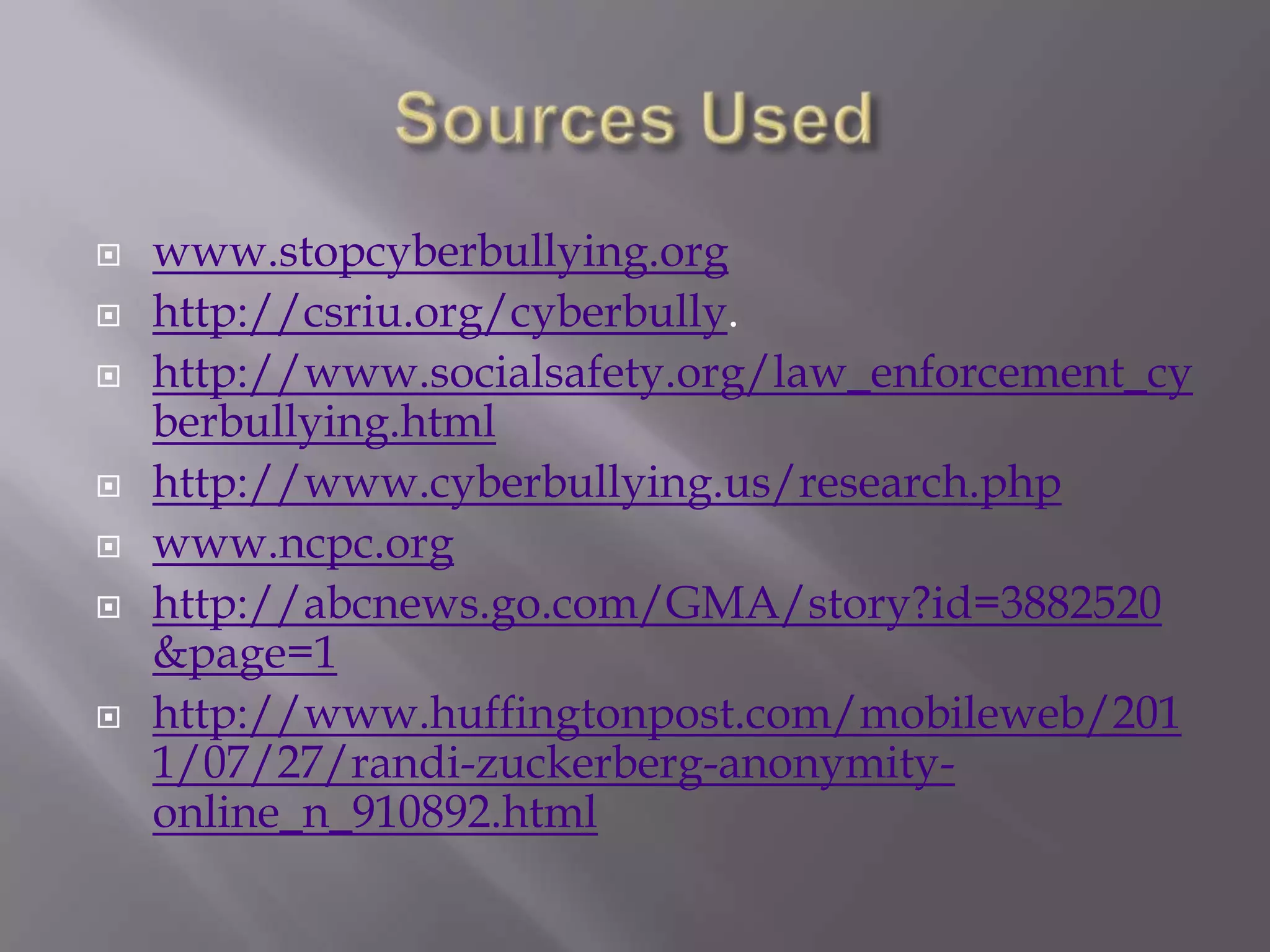 Pr cyberbullying campaign powerpoint | PPTX