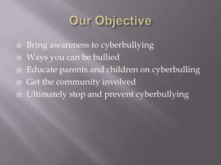 Pr cyberbullying campaign powerpoint | PPTX