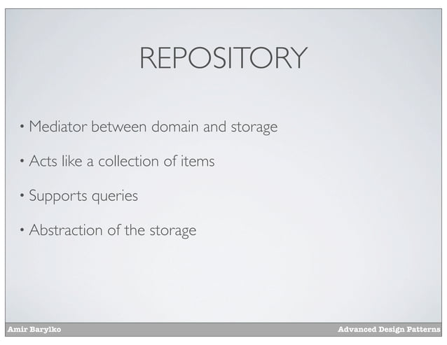 PRDC12 advanced design patterns | PPT