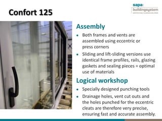 Confort 125 robust insulated aluminium sliding door by Sapa Building ...