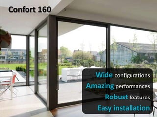 Confort 160 super performant aluminium sliding door by Sapa Building ...