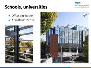 Elegance SC aluminium sun control system by Sapa Building System | PPT