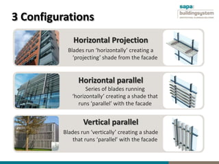 Elegance SC aluminium sun control system by Sapa Building System | PPT