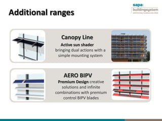Elegance SC aluminium sun control system by Sapa Building System | PPT