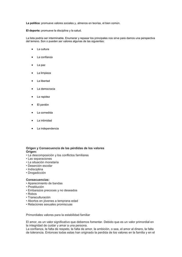 Pérdida de valores en la sociedad | DOCX | Substance Abuse | Diseases ...