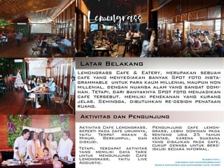 PERANCANGAN RUANG DALAM II -lemongrass cafe & eatery | PDF