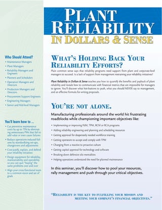 Plant Reliability in Dollars & Sense | PDF