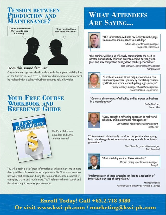 Plant Reliability in Dollars & Sense | PDF