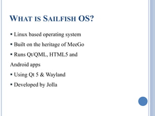 Sailfish operating system for mobile | PPT