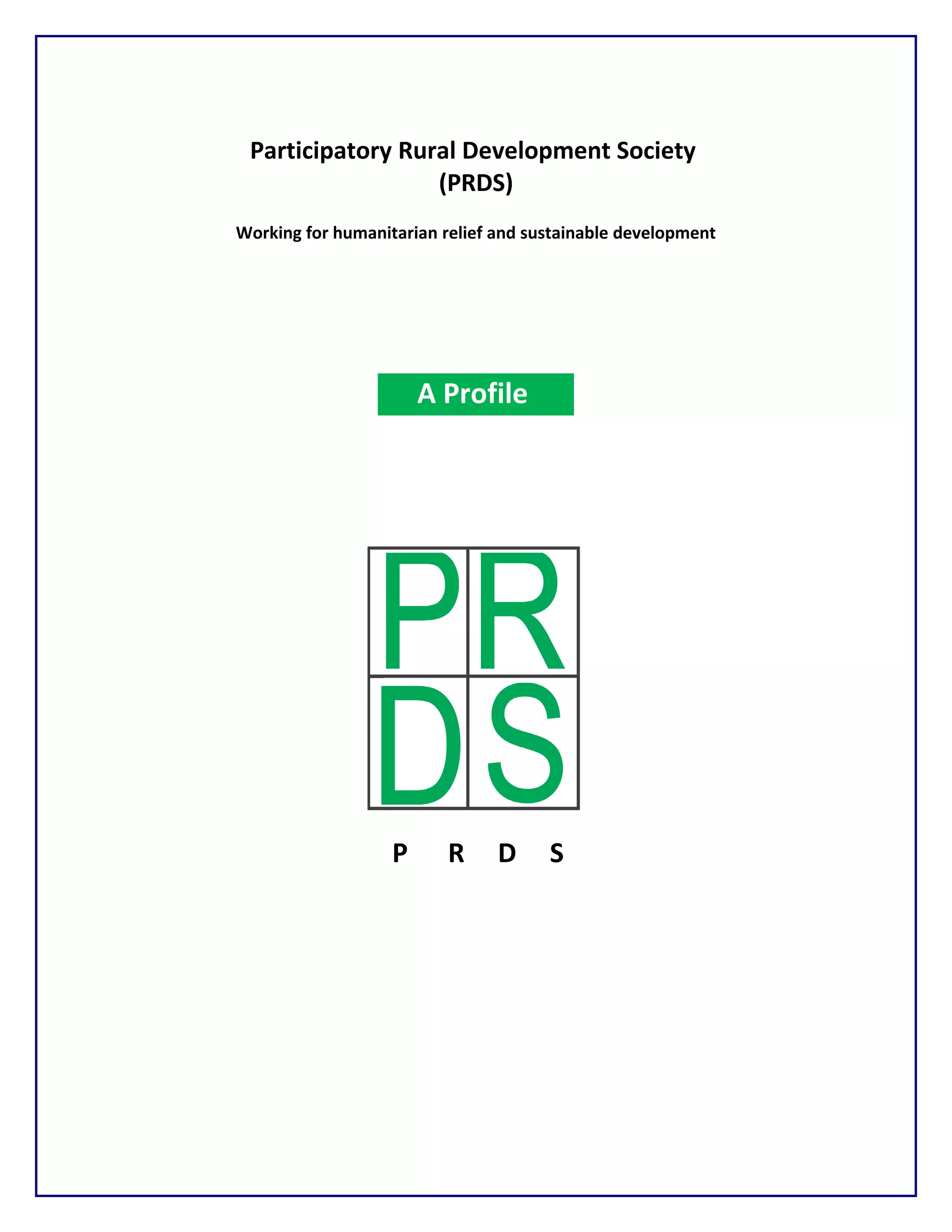 PRDS Profile (updated may 2013) | DOC