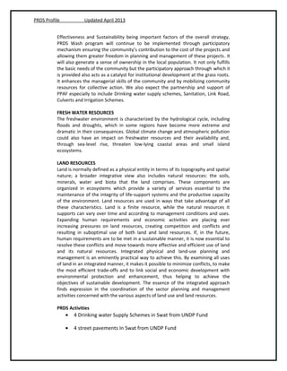 PRDS Profile (updated may 2013) | DOC