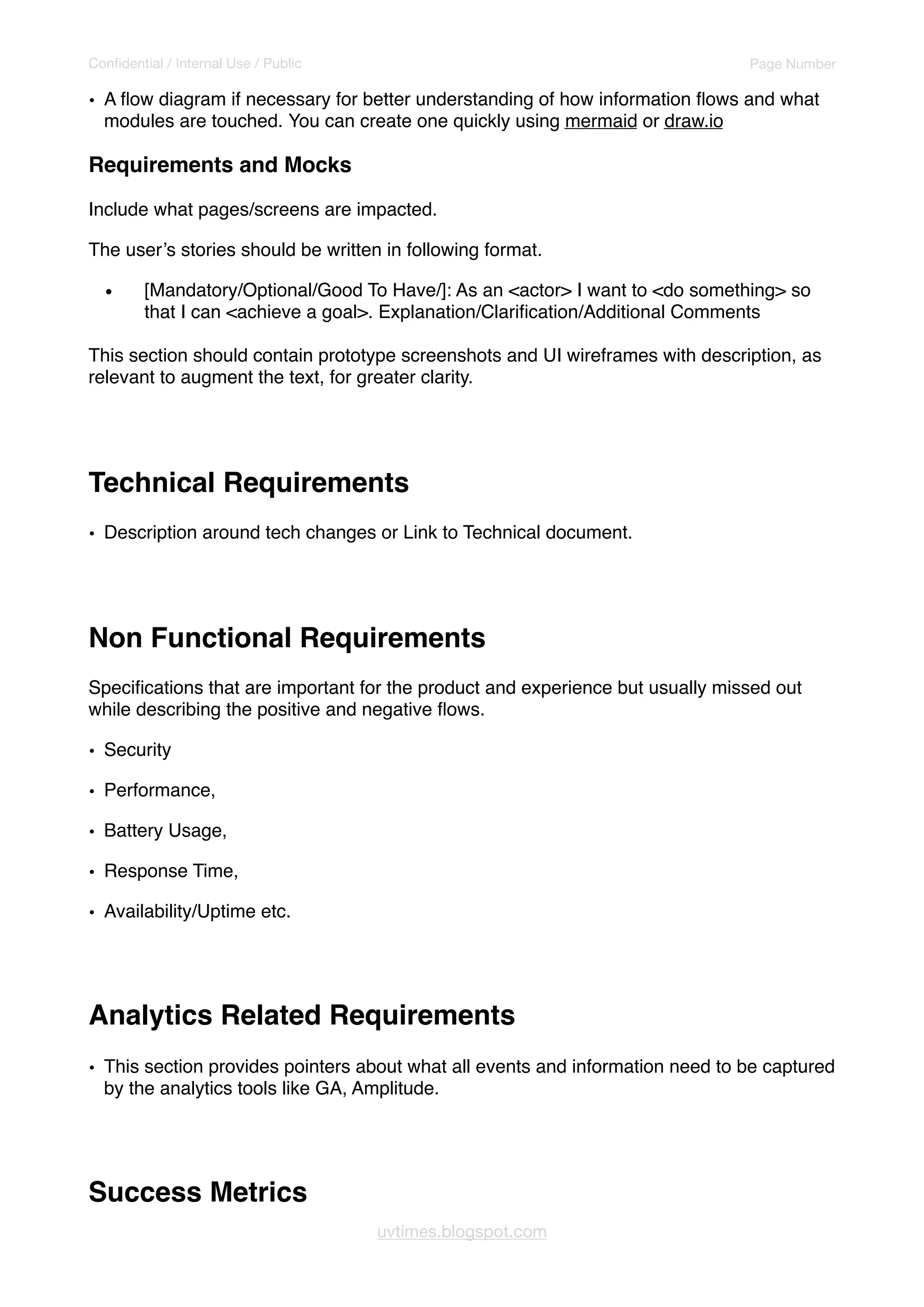 PRD Template for Product Managers | PDF