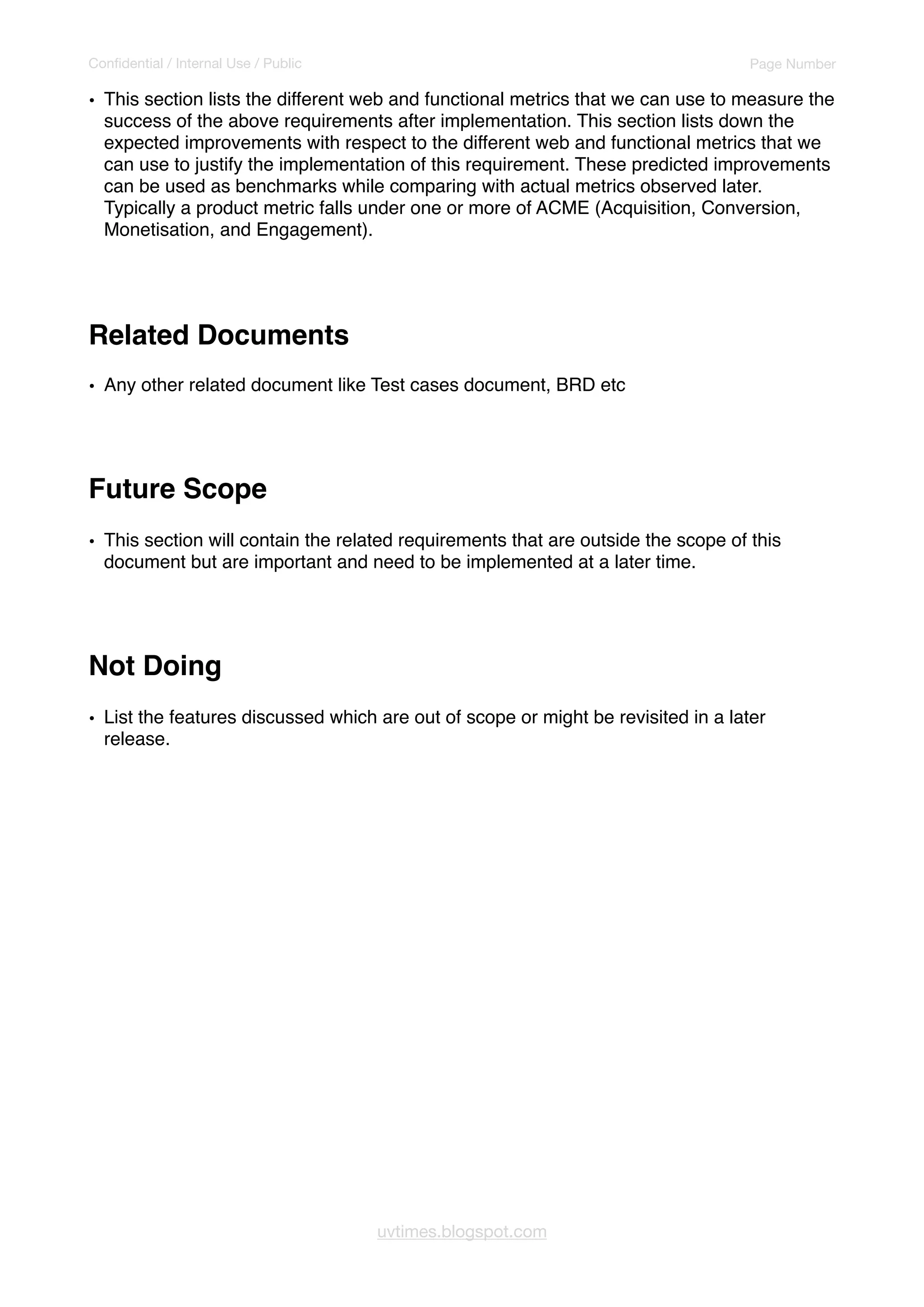 PRD Template for Product Managers | PDF