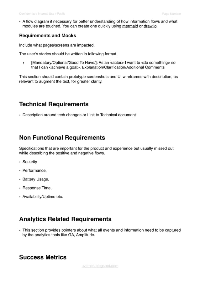 PRD Template for Product Managers | PDF | Business | Business and Finance