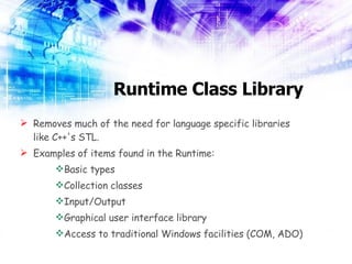 Microsoft dot net framework | PPT