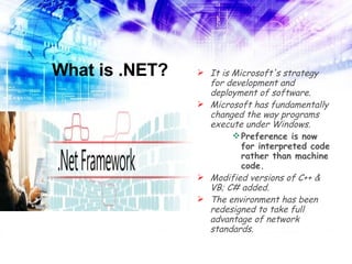 Microsoft dot net framework | PPT