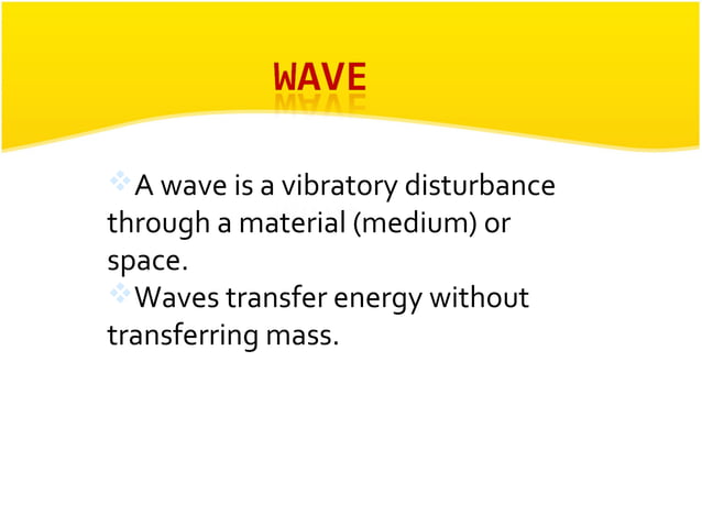 wave motion | PPT | Physics | Science