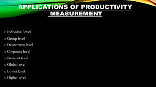 Productivity Measurement System | PPTX