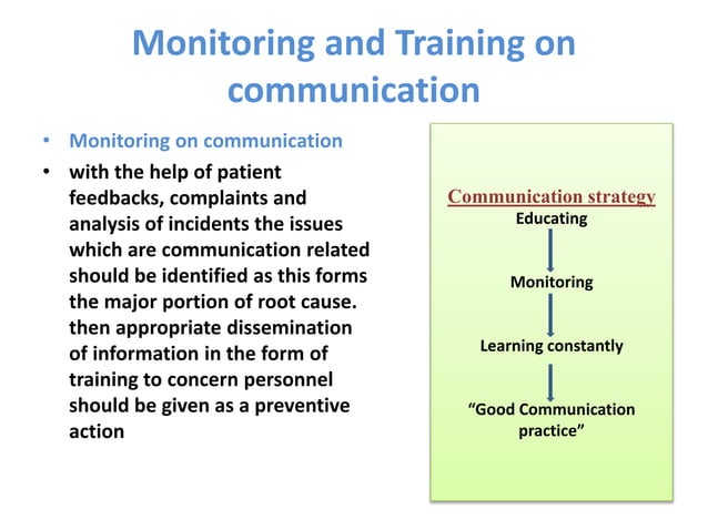 Effective Communication in healthcare | PPTX | Healthcare Industry ...